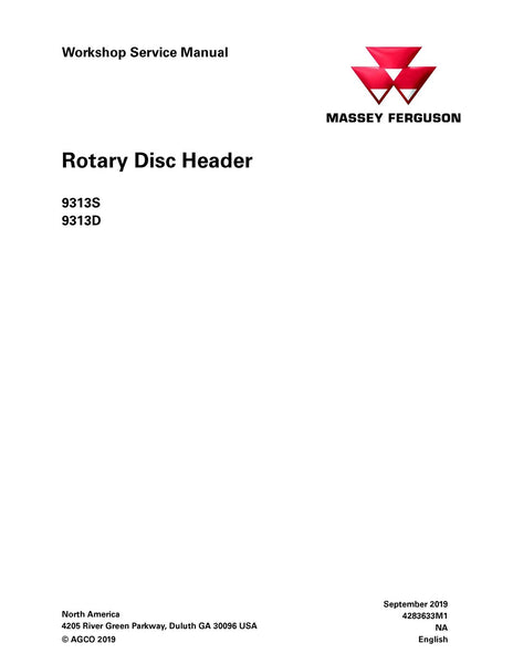 MasseyFergusonMF9313S_9313DRotaryDiscHeaderWorkshopServiceRepairManual ... MasseyFergusonMF9313S_9313DRotaryDiscHeaderWorkshopServiceRepairManual ...
